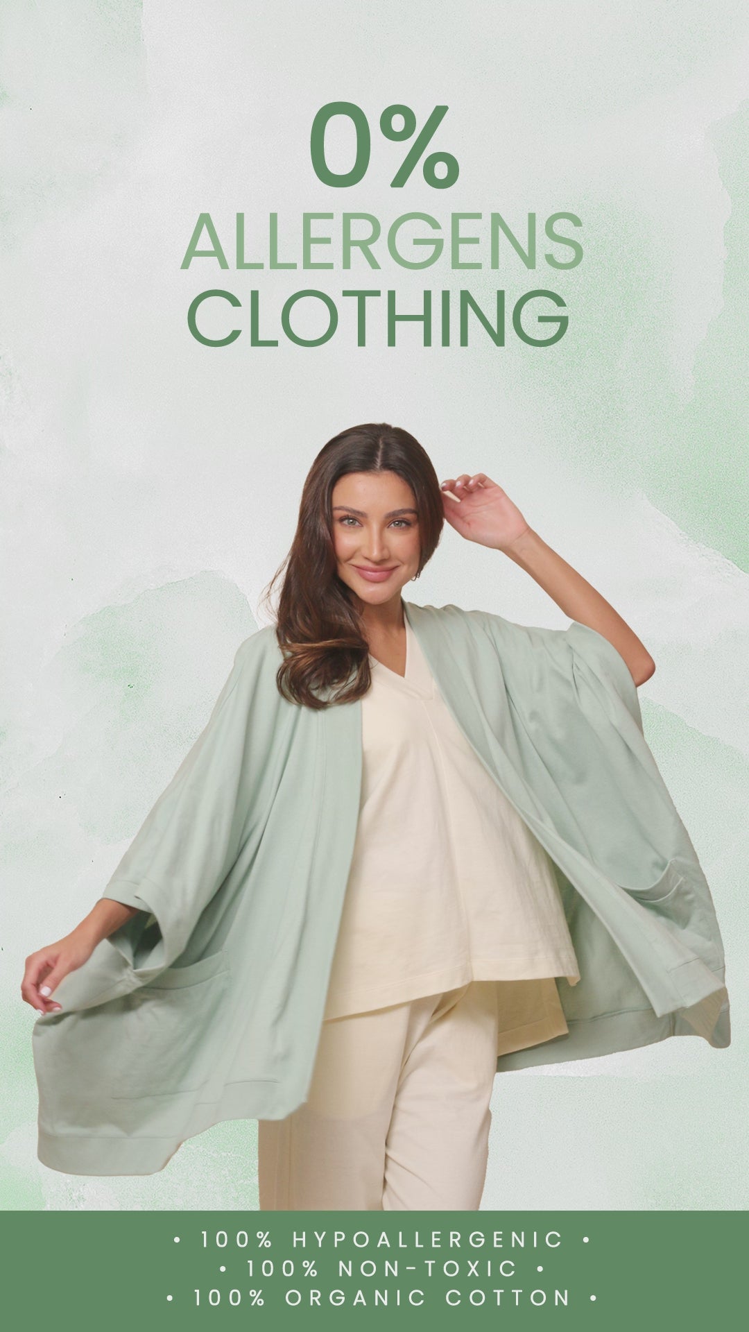 Eco-friendly clothing for humans with allergies and sensitive skin