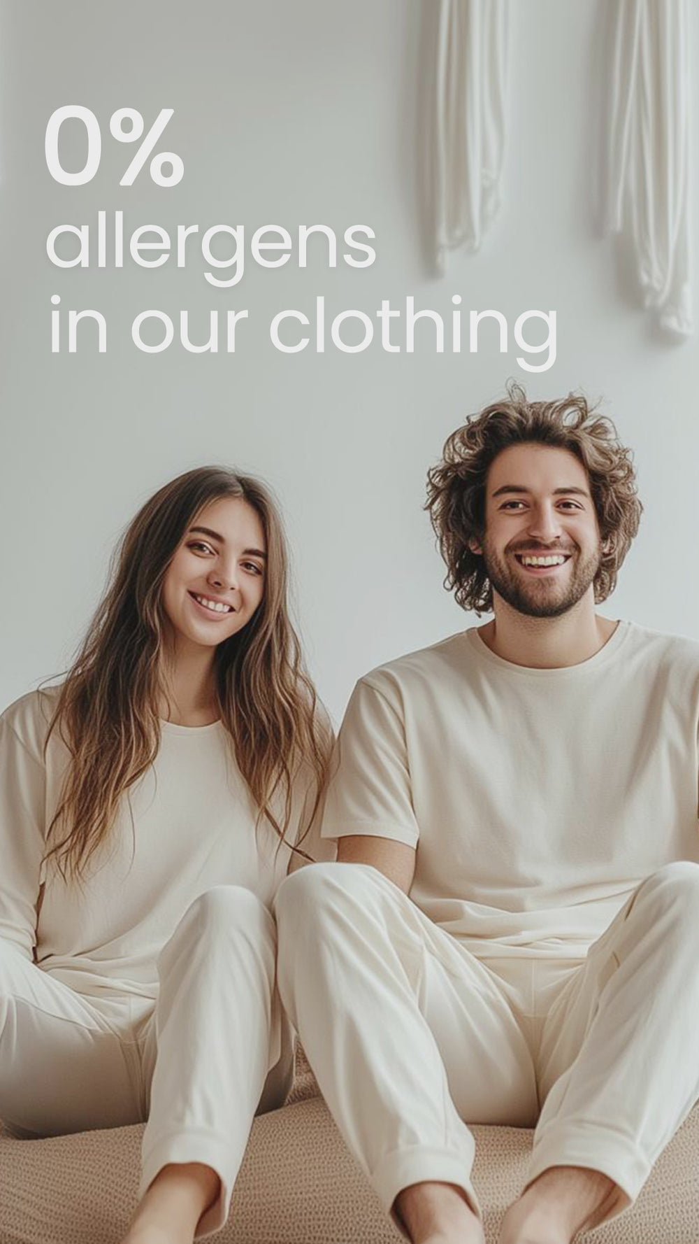 Eco-friendly clothing for humans with allergies and sensitive skin