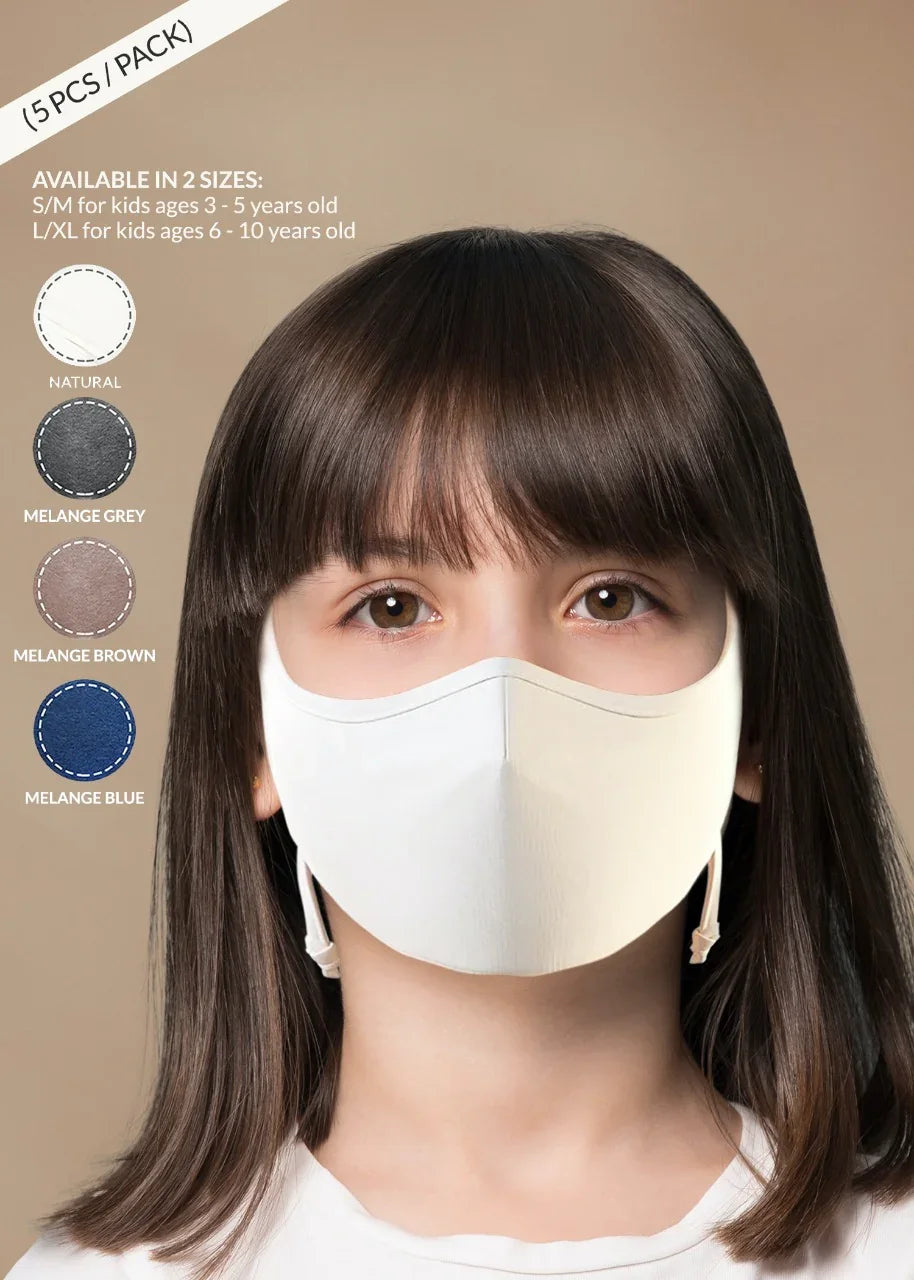 Hypoallergenic Contoured Face Mask with Adjustable Earloops