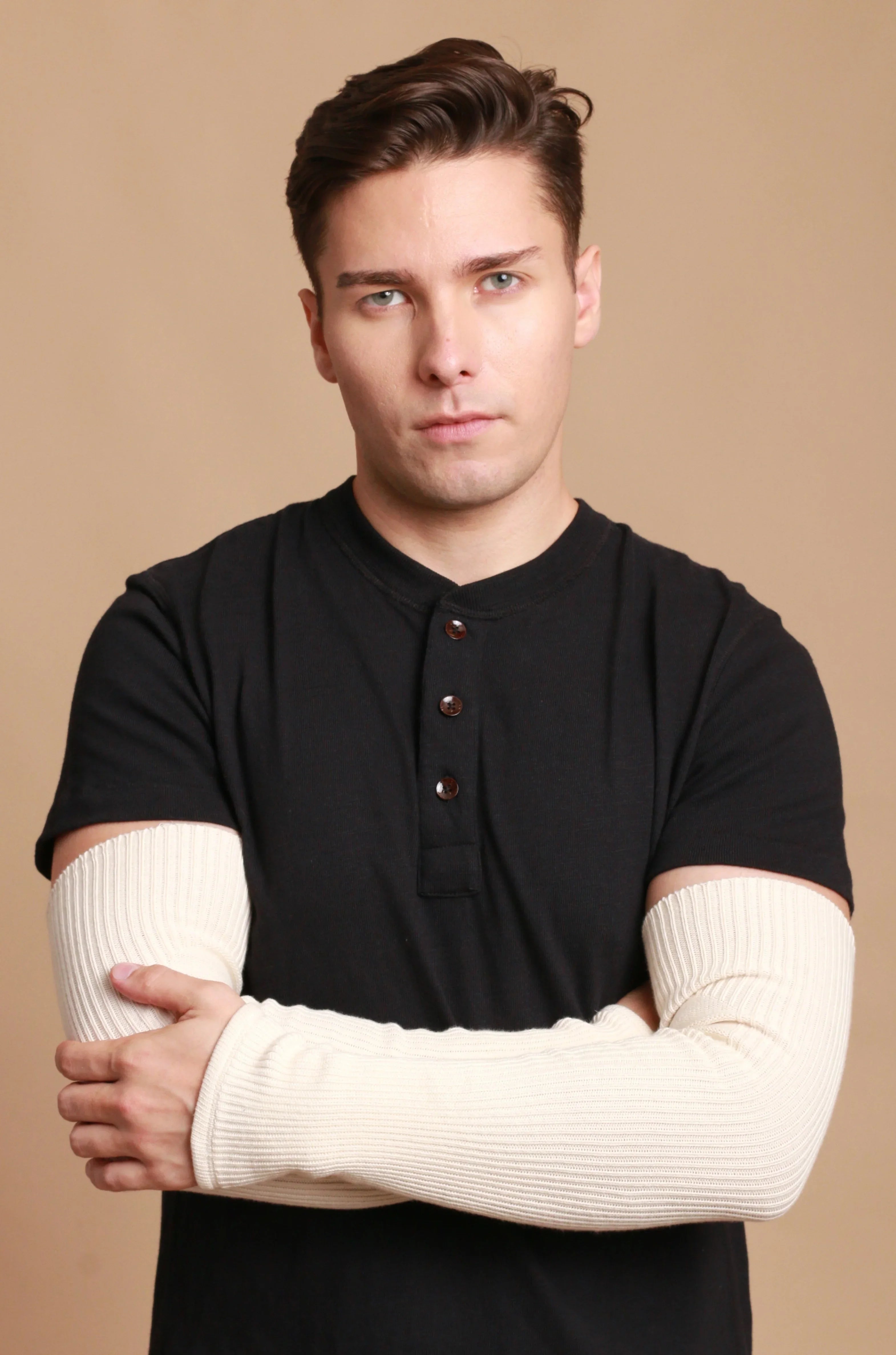 Men's 100% Organic Cotton Knitted Arm Sleeve